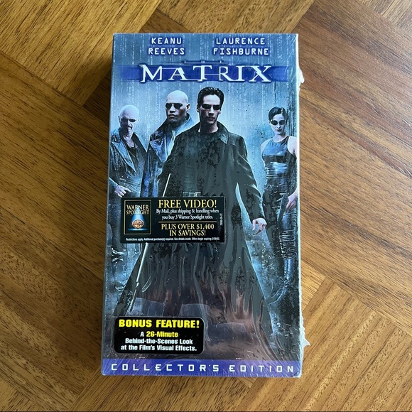 Media | Vintage Vtg 199s 90s The Matrix Scifi Movie Vhs Video Cassette ...